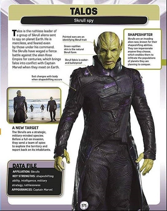 Capitã Marvel e Talos ganham várias novas informações em livro da ...